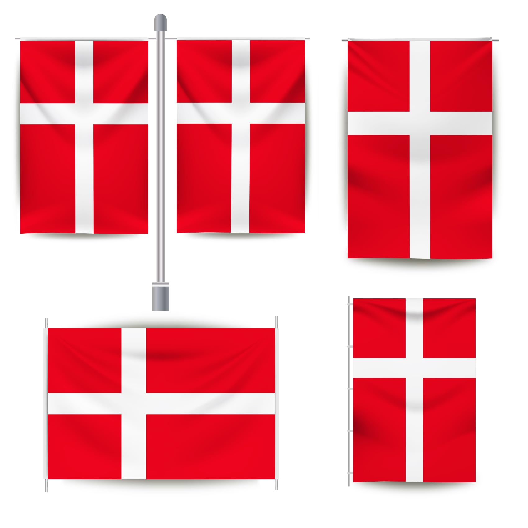 Snapklik.com : YongFoto Denmark Flag 2x3ft Danish Dane National Flags ...