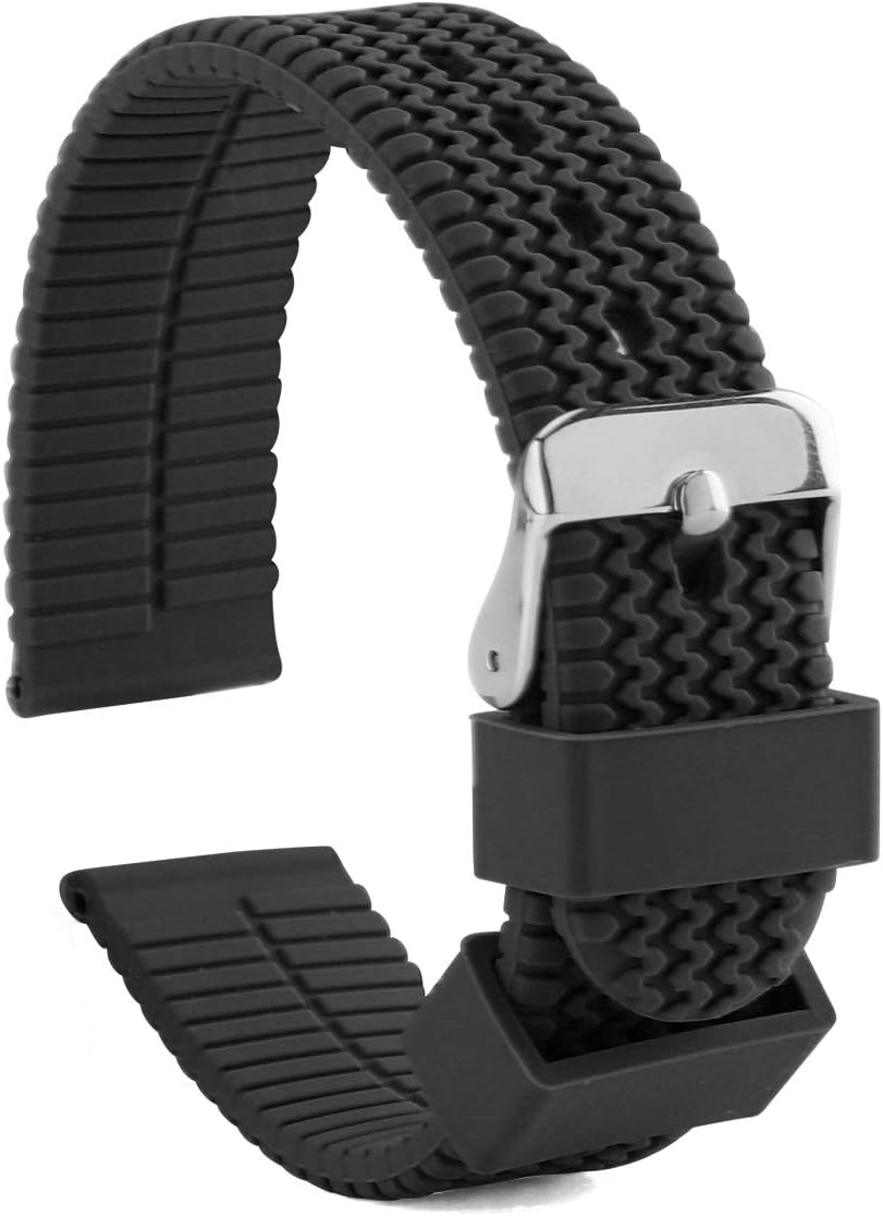 Amazon.com: UNITED WATCH BANDS Silicone Watch Band for Men and Women ...