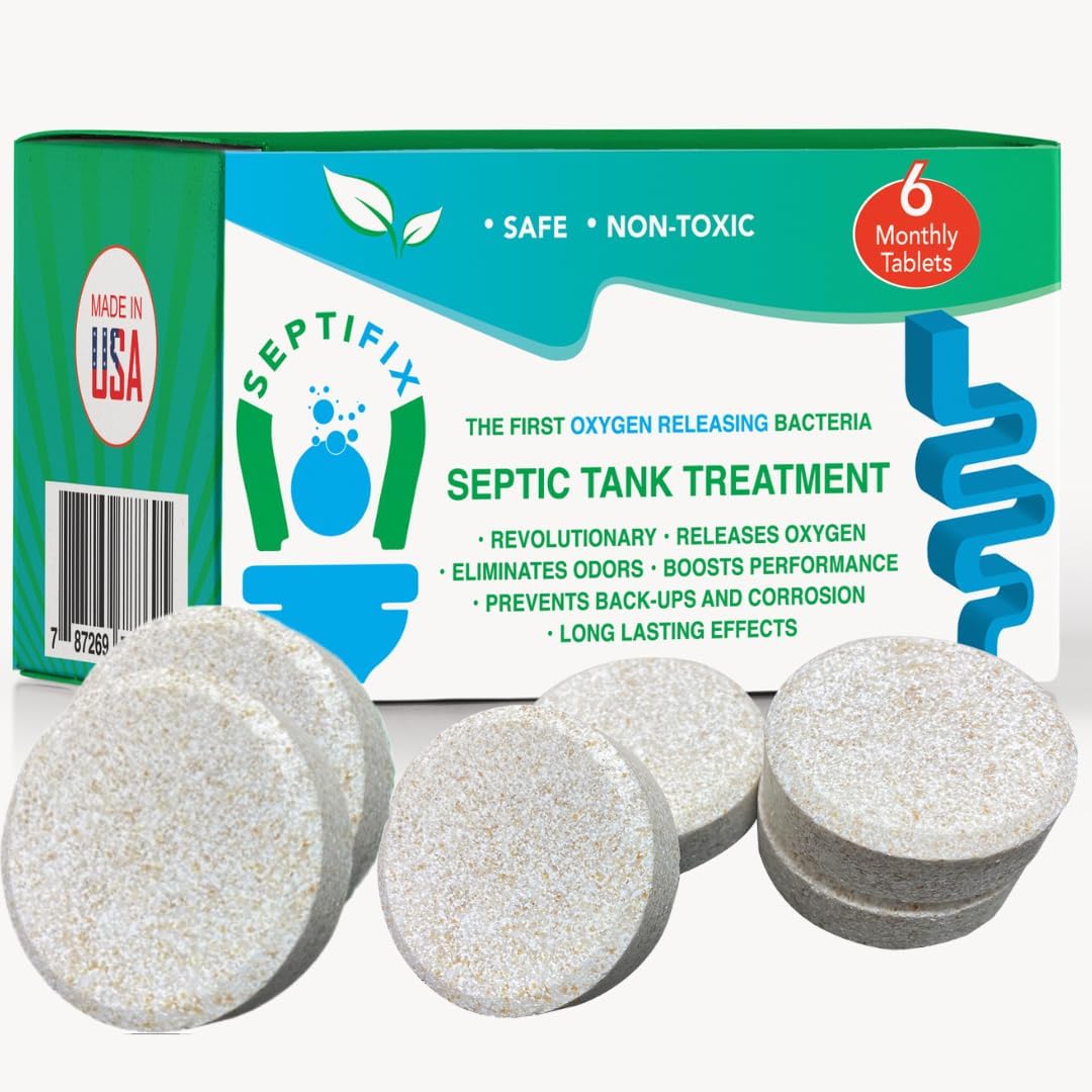 Amazon.com: SEPTIFIX Septic Tank Treatment Tabs - Live Aerobic Bacteria ...