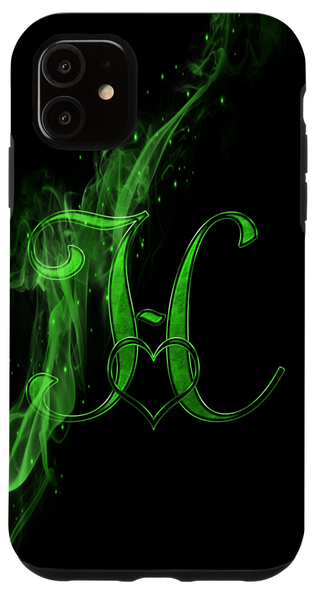 Green Fire Heart