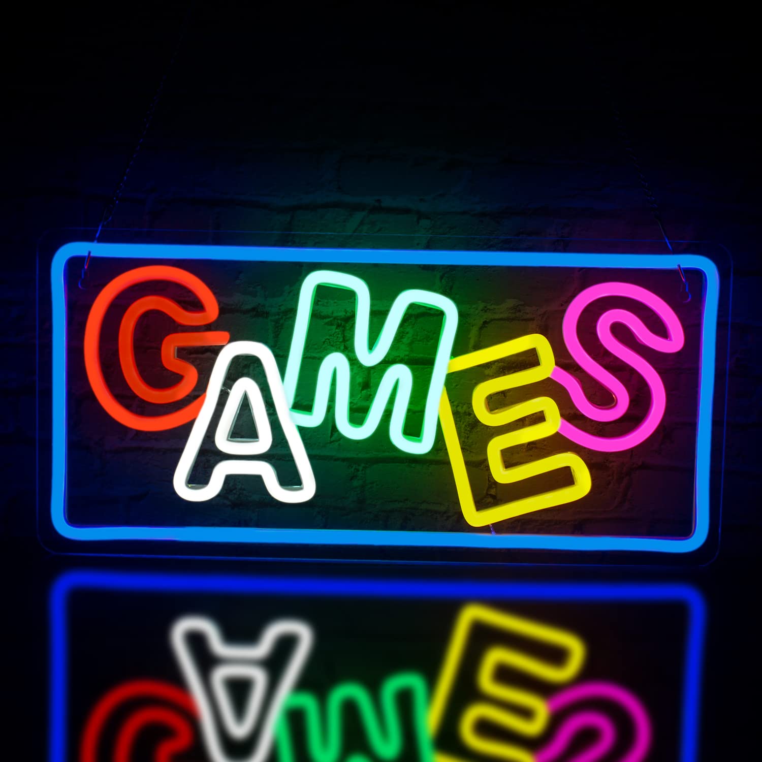Buy Games Neon Sign Neon Signs for Wall Decor Games LED Neon Signs for ...