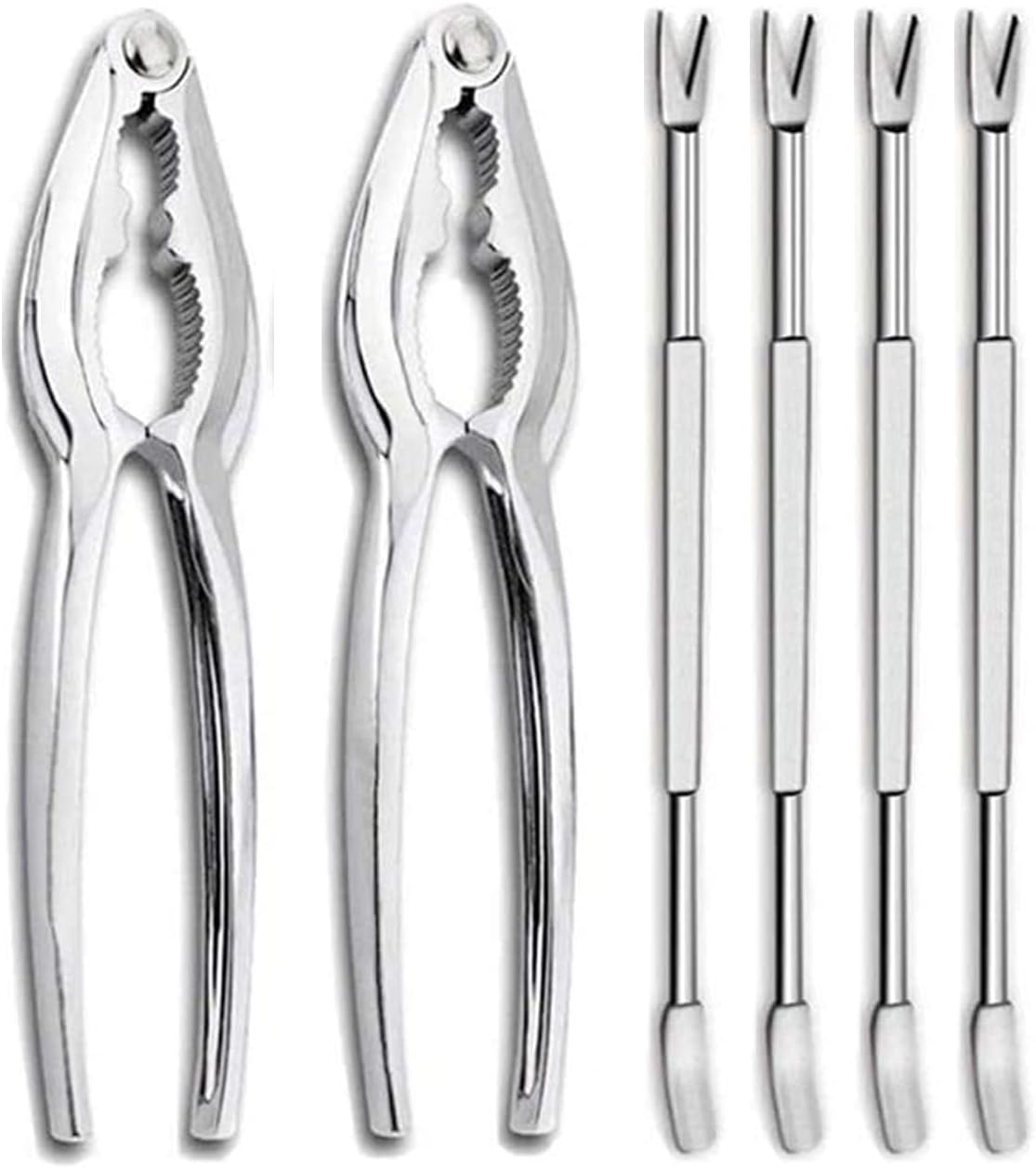 Amazon.com: Crab Leg Crackers and Tools - 7 Piece Seafood Tools Upgrade ...