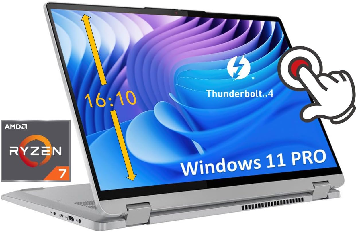 Lenovo IdeaPad Flex 5 16″ Touchscreen 2 in 1 Notebook 1920 x 1200 WUXGA ...