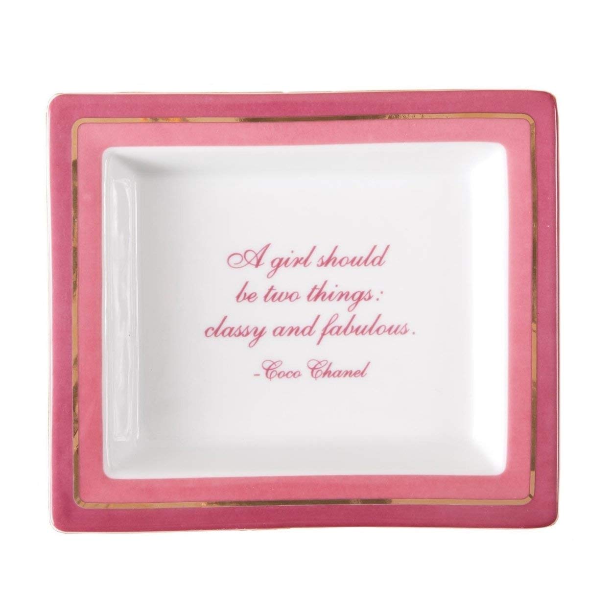 Amazon.com: Two's Company Wise Sayings Desk Tray, Classy & Fabulous ...