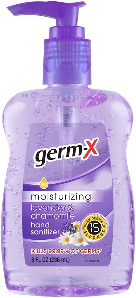 Amazon.com: Germ-X Hand Sanitizer, Lavender and Chamomile, Pump Bottle ...