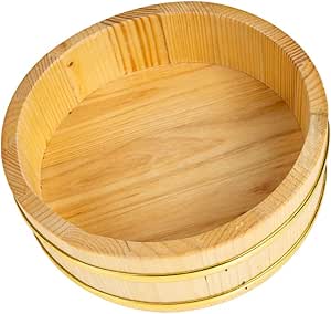 Small Wooden Box Wooden Sushi Rice Bowl 22cm Japanese Hangiri Sushi Oke ...