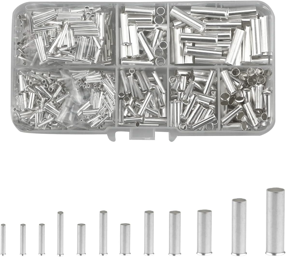 750 Pièces Embouts de Câble Non Isolés, 10-22 AWG Connecteurs à Bout ...