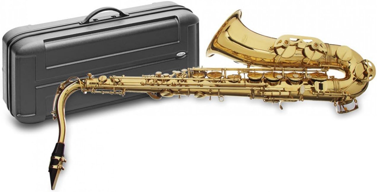Amazon.com: Stagg 77-ST B-Flat Tenor Saxophone with ABS Case : Musical ...