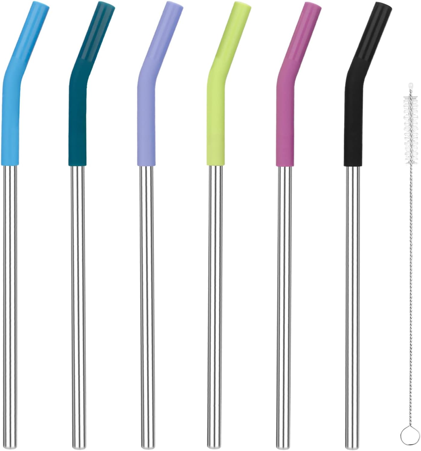 Amazon.com: Project Straw Stainless Steel Straws – 5-Pcs Metal Straws ...
