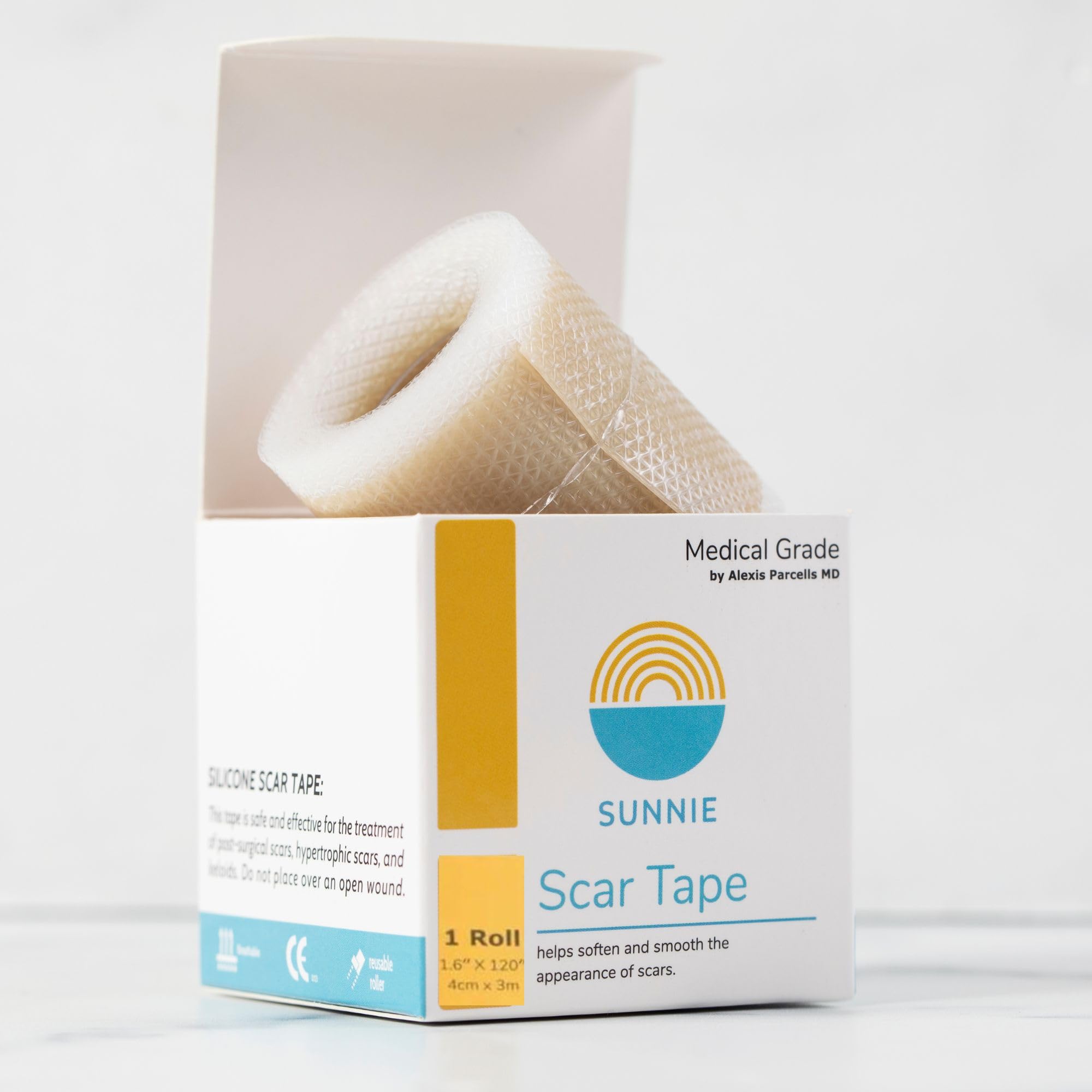Snapklik.com : SUNNIE ScarSmooth Medical Grade Silicone Scar Tape - Non ...