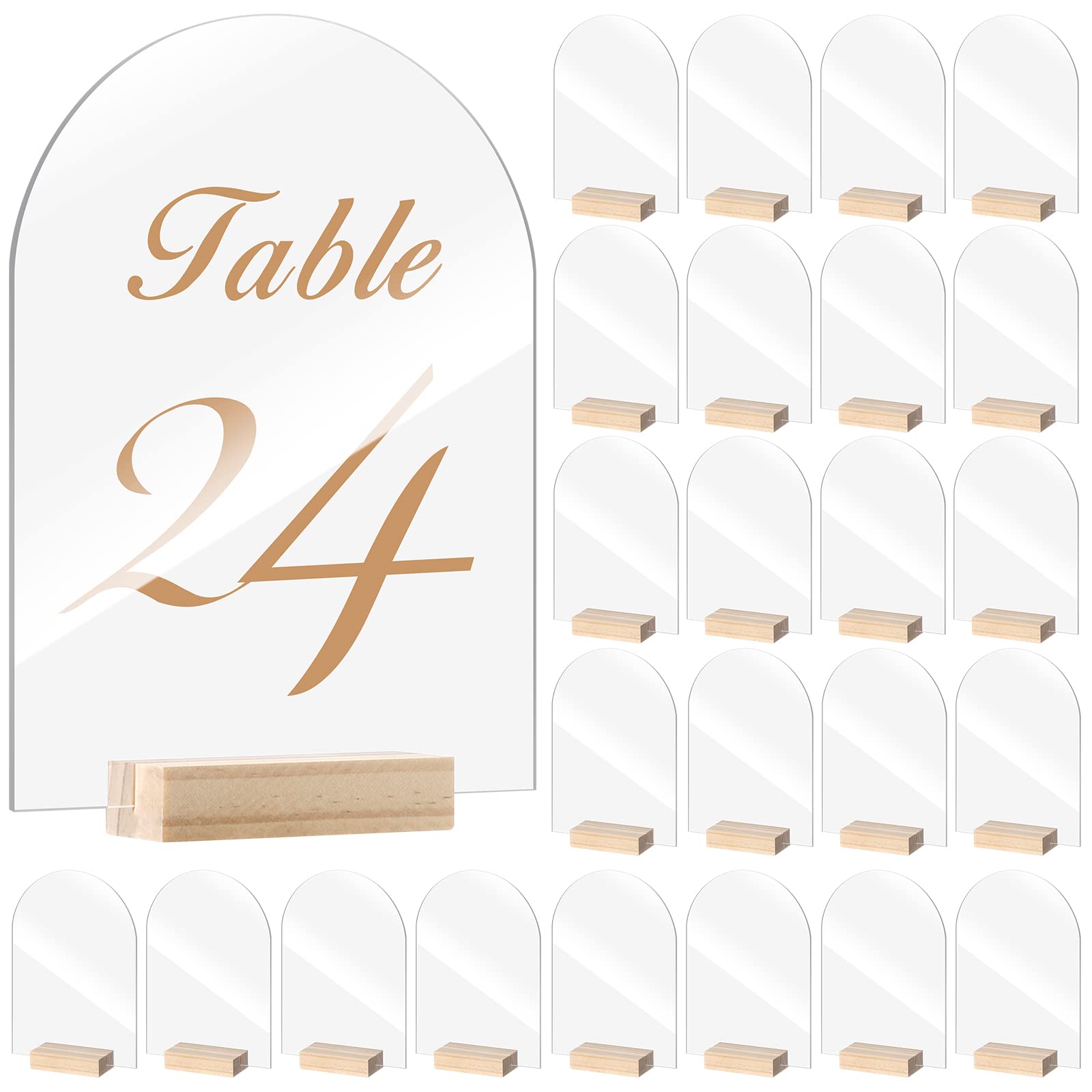 Arch Acrylic Signs Set 24 Pieces 5 x 7 Inch Blank Clear Arch Acrylic ...