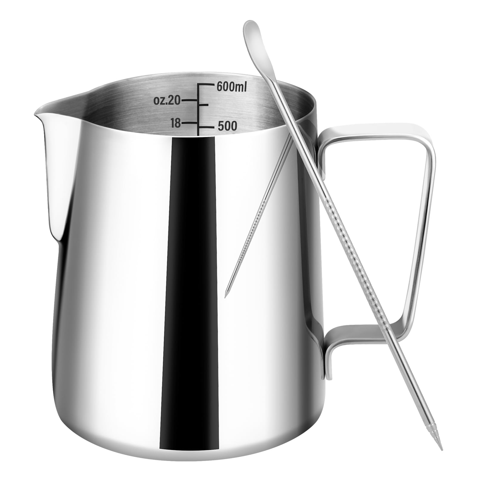 Amazon.com: Amrules Milk Frothing Pitcher, 20oz Milk Frother Cup with ...