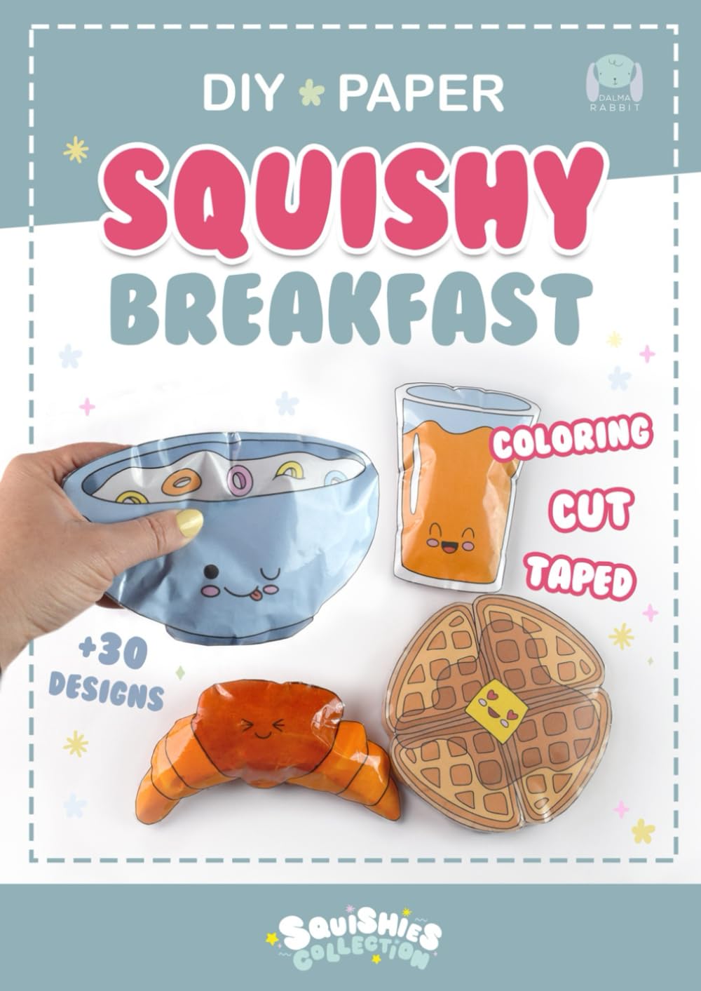 Paper Squishy Breakfast: DIY coloring and craft book. Create cute ...