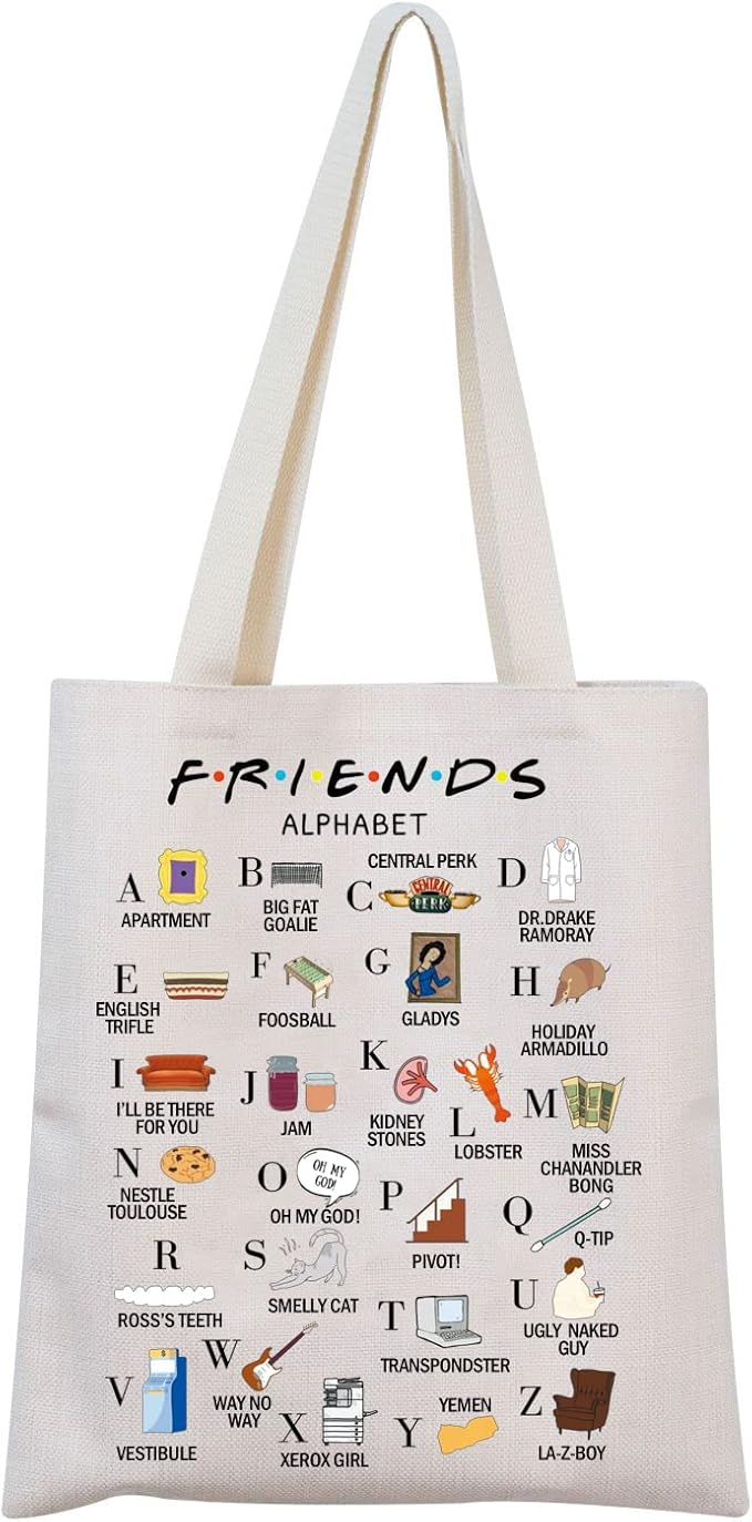 Friend Tv Show Inspired Gift Friend Merchandise Friend Canvas Tote Bag ...