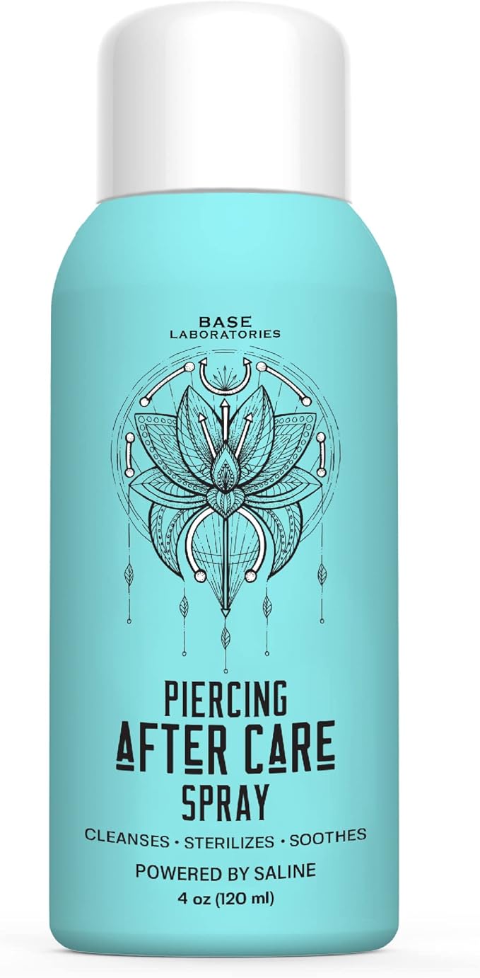 Amazon.com: Base Labs Piercing Aftercare Spray | 4oz | Cleanses ...