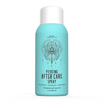 Amazon.com: BASE LABORATORIES Piercing Aftercare Spray 4oz | Saline ...