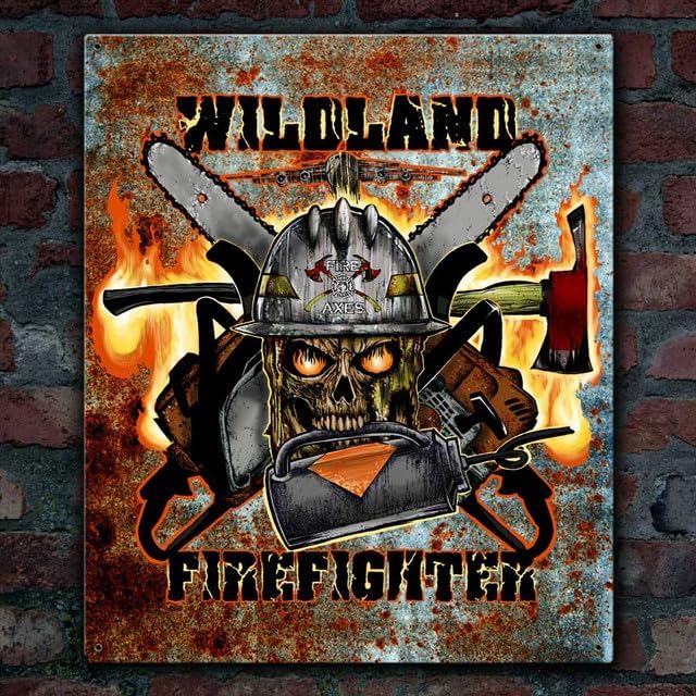 Amazon.com: Drip Torch Wildland Firefighter Vintage Sign, Wall Décor ...