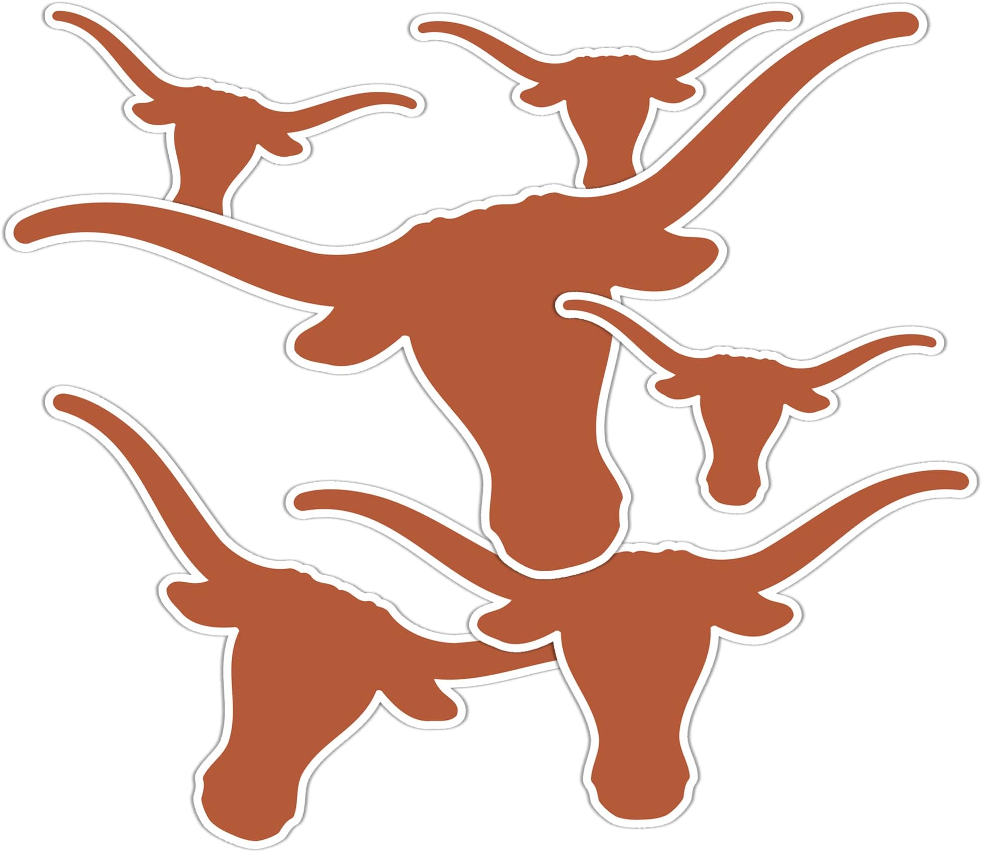 Amazon.com - 4x6 inch Steer Head Shaped Texas Flag Sticker -Decal Texan ...