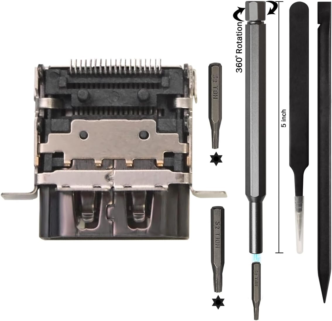 Amazon.com: iParto Replacement HDMI Port for Xbox Series S Display ...