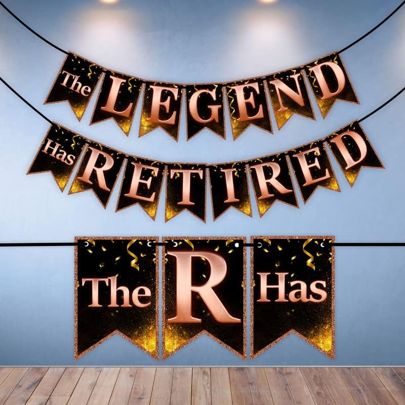Wobbox The Legend Has Retired Banner, Retirement Party Banner ...