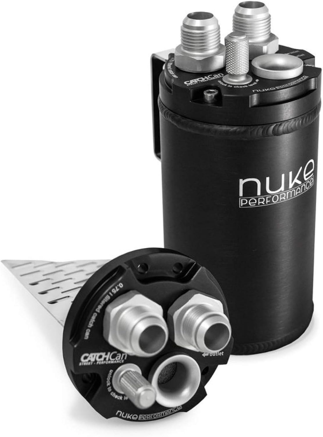 Amazon.com: Nuke Performance Universal Competition 0.75 Liter Oil Catch Can : Automotive