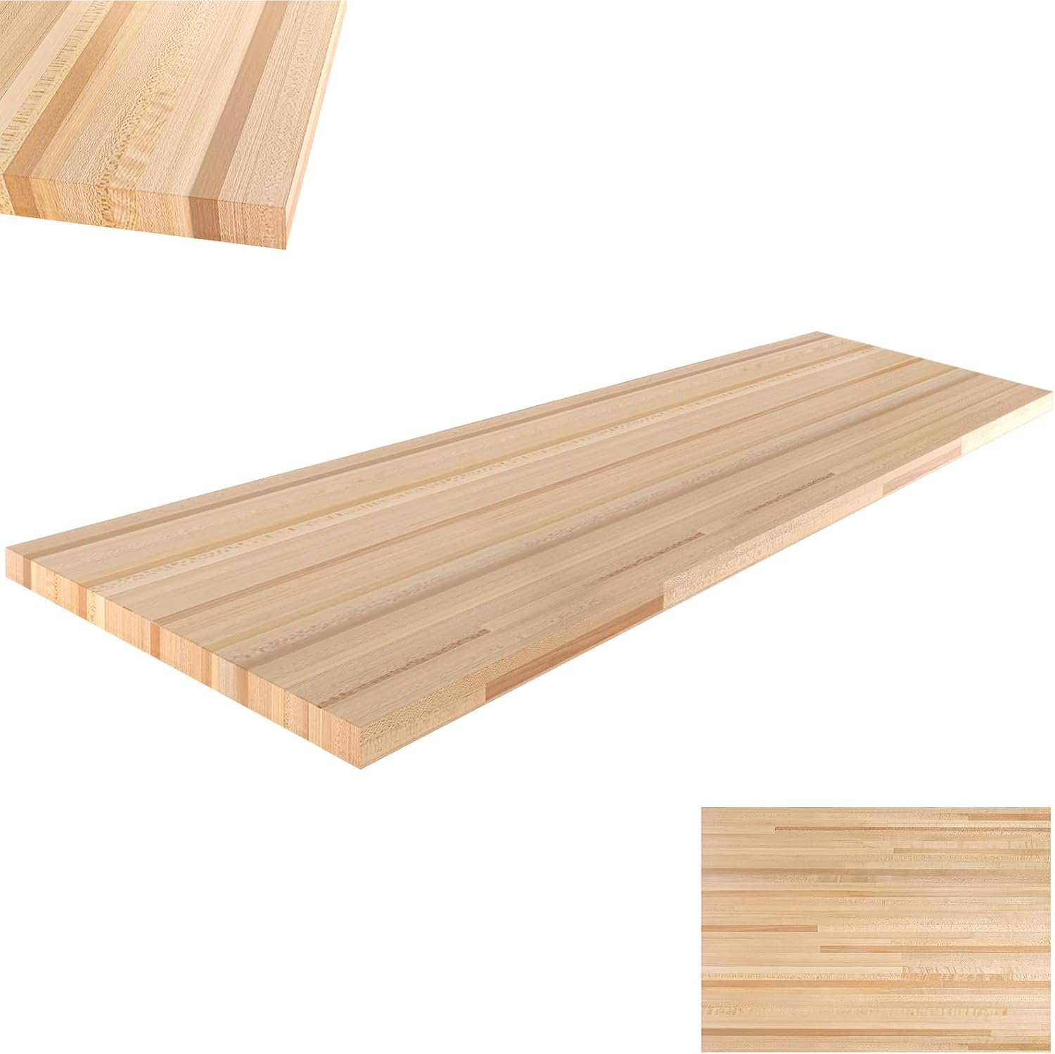 Amazon.com: DOLEMODUO Hardwood Maple Butcher Block Counter Top - 36" L ...