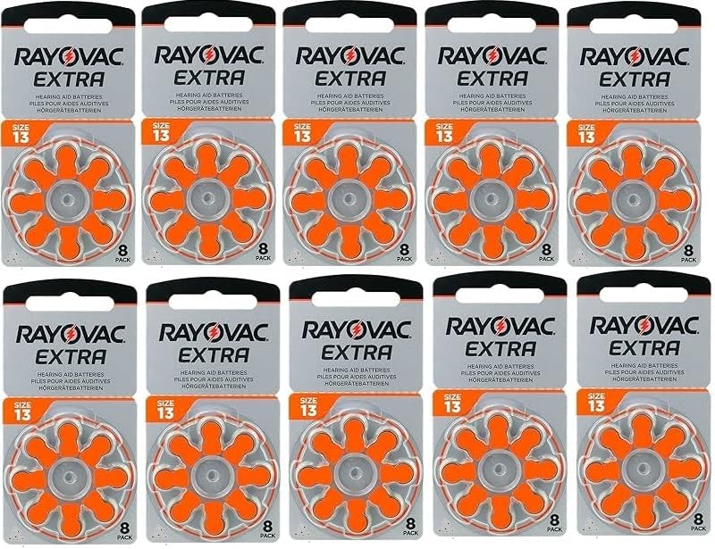 Rayovac Extra 80-PACK Hearing Aid Batteries Featuring Sound Fusion ...