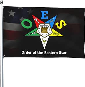 Amazon.com : OES Eastern Star Flag 4X6 Ft - Vivid Color - Fade ...
