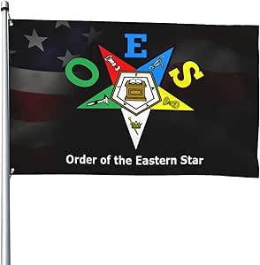 Amazon.com : OES Eastern Star Flag 4X6 Ft - Vivid Color - Fade ...