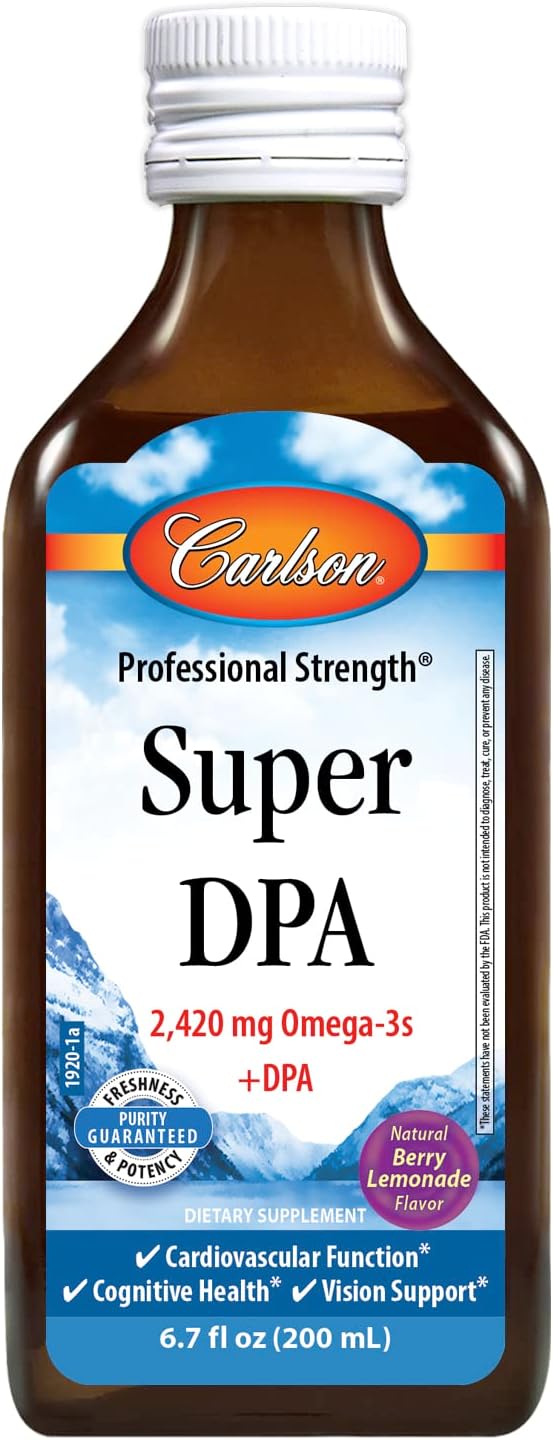 Amazon.com: Carlson - Super DPA, 2,420 mg Omega-3s, 300 mg DPA, Heart ...