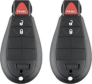 Amazon.com: Car Keys Express 2 Key Fob with Interchangeable 3 & 4 Button Keypads, Black, Plastic ...