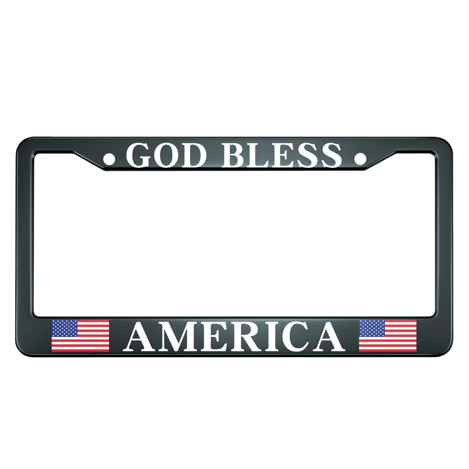 Amazon.com: HOSNYE God Bless America License Plate Frame American Flag ...