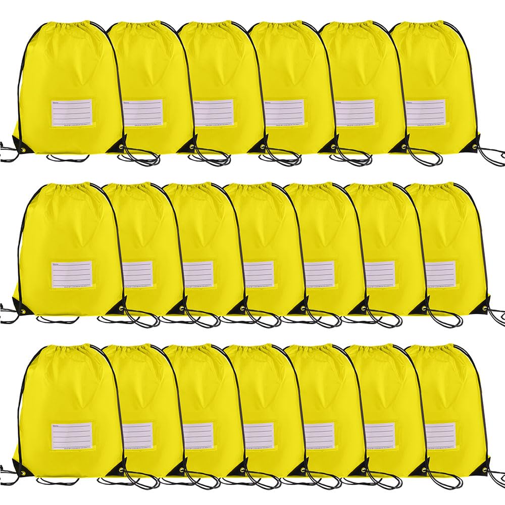 Amazon.com | 20 Pcs Drawstring Bags,Bulk Draw String Backpack, DIY Gym ...