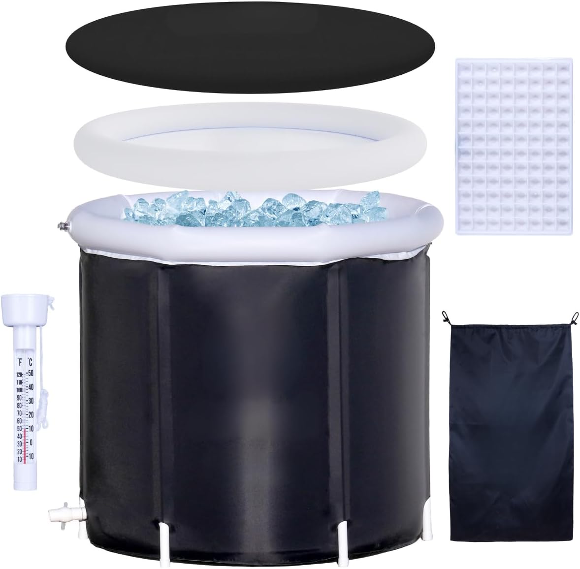 Large Portable Ice Bath Cold Plunge Tub for Athlete Recovery - Ice Bath ...