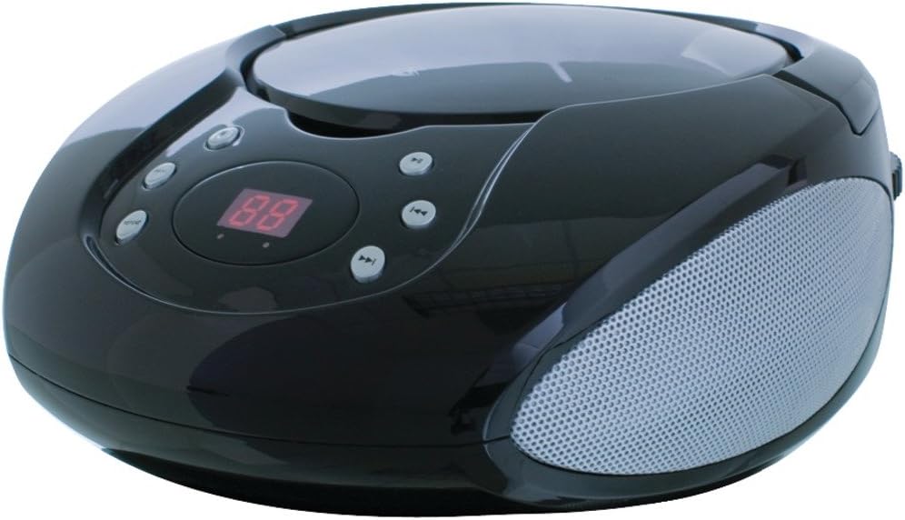 Amazon.com: GPX BC111B Portable Top-Loading CD Boombox with AM/FM Radio ...