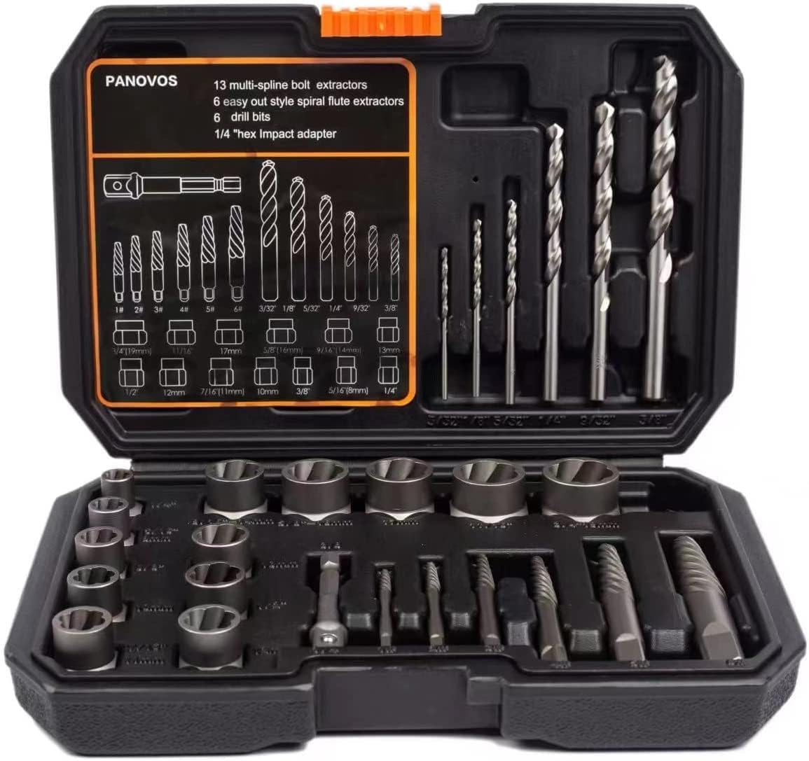 Amazon.com: SQLMLZ 5PCS Bolt Extractor Set,Twist Socket Extractor Tool ...