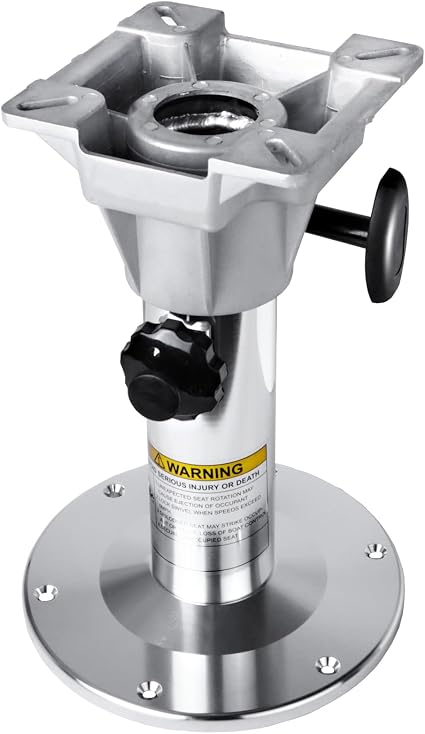 Amazon.com : Adjustable Aluminum Boat Seat Pedestal 13-19 Inch Height ...