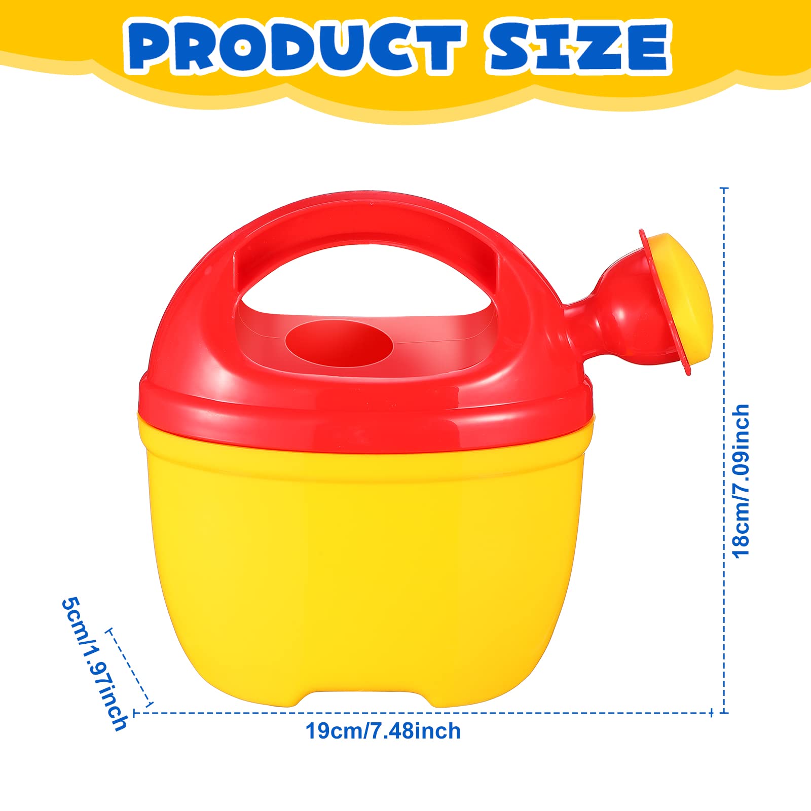 Snapklik.com : Lenwen 6 Packs Plastic Watering Can For Kids Garden ...