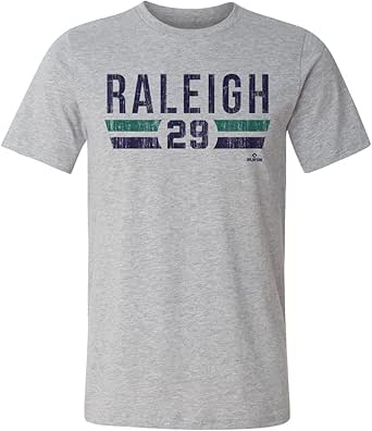 Amazon.com: 500 LEVEL Cal Raleigh Shirt - Cal Raleigh Seattle Font ...