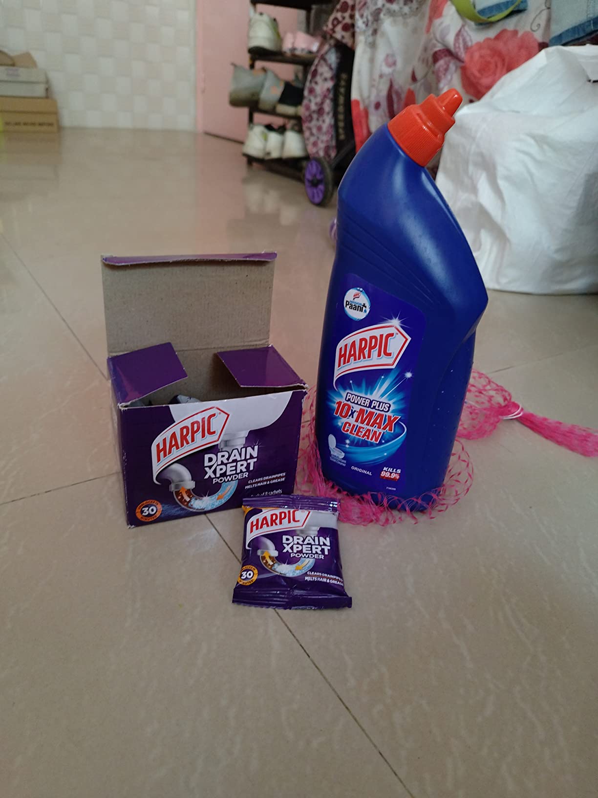 Harpic 1 Litre (Pack of 2) - Original, Disinfectant Toilet Cleaner ...