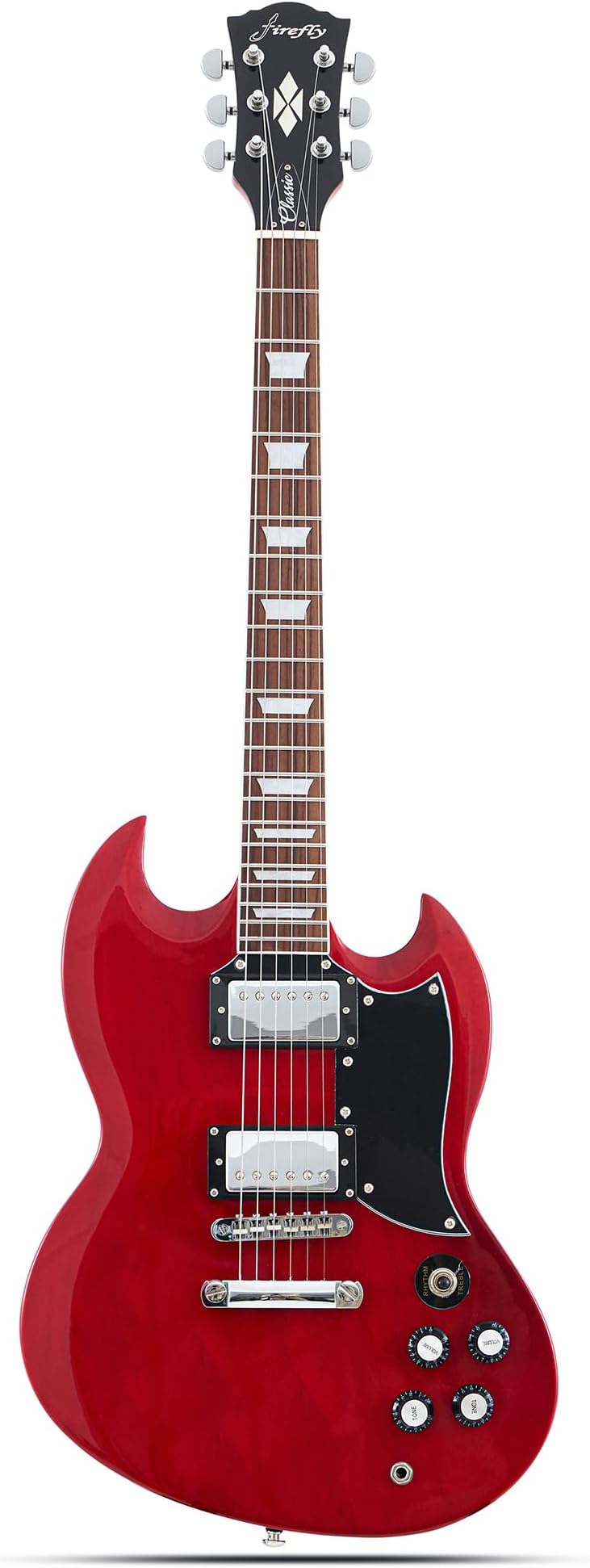 Amazon.com: Firefly FFLG Guitars transparent red,Mahogany Guitar body ...