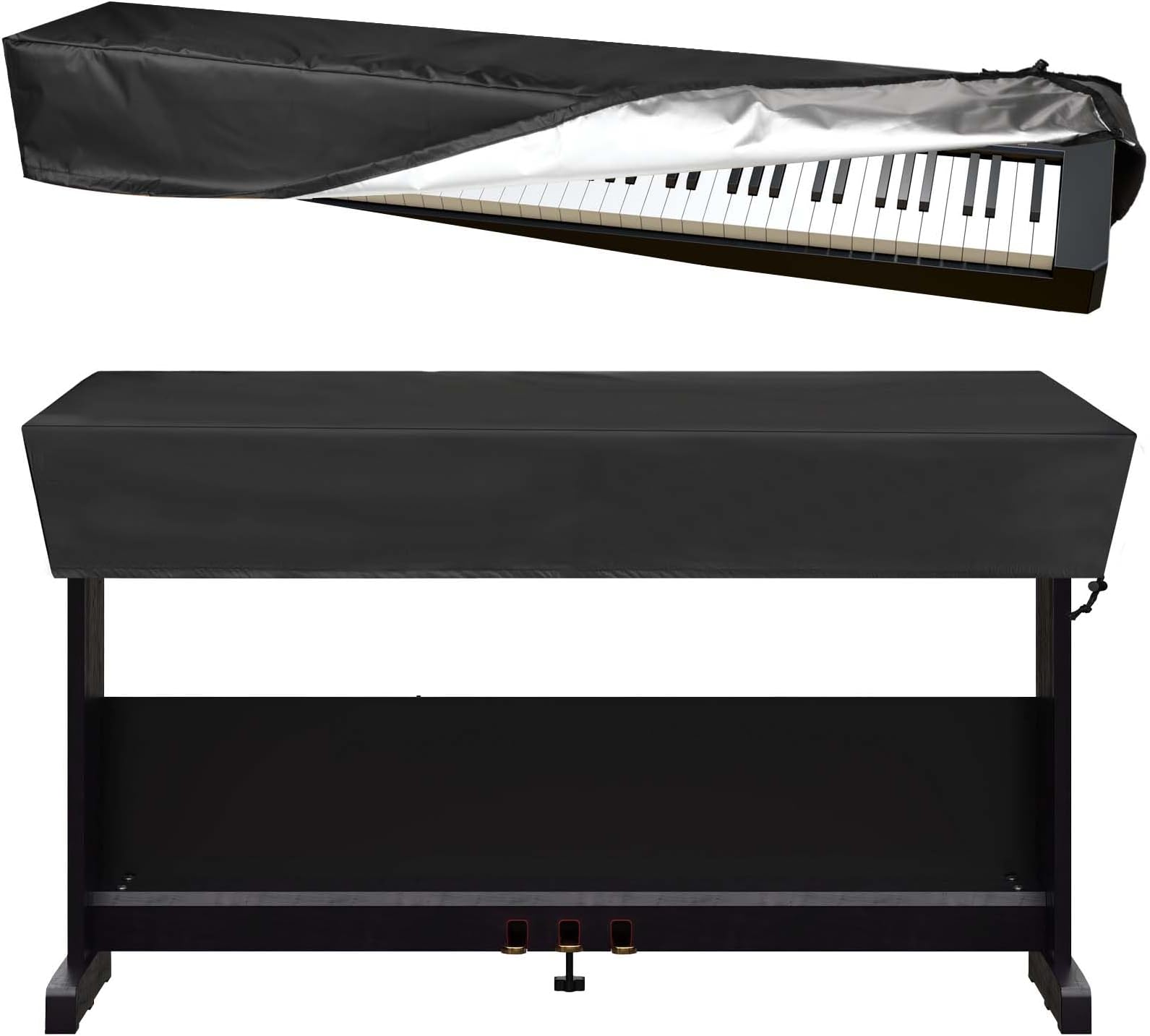Amazon.com: Piano Keyboard Cover,Stretchable Dust-proof Piano Cover ...