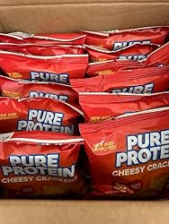 Amazon.com: Pure Protein Cheesy Crackers, Cheddar, High Protein Snack ...