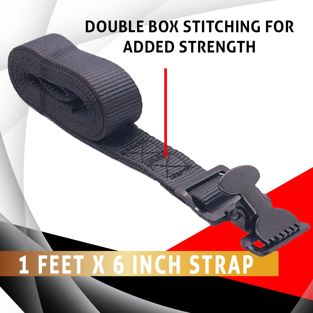 Snapklik.com : BoxerTool 1" X 6ft Alligator Clip All-Purpose Lashing Strap
