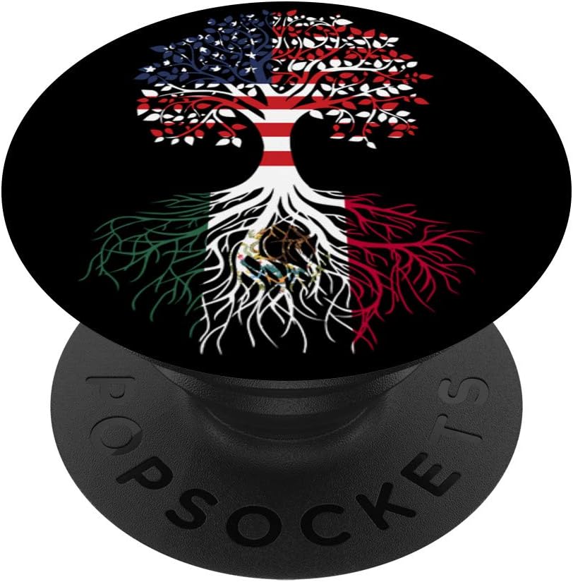 Amazon.com: Mexican Roots American Grown Tree Mexico Flag Pop Gifts ...