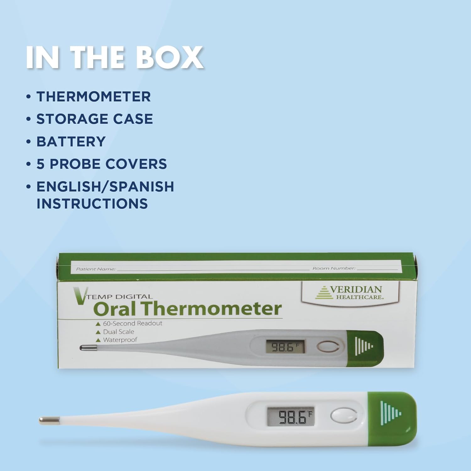 Veridian Digital Thermometer Model 08-300 User Manual