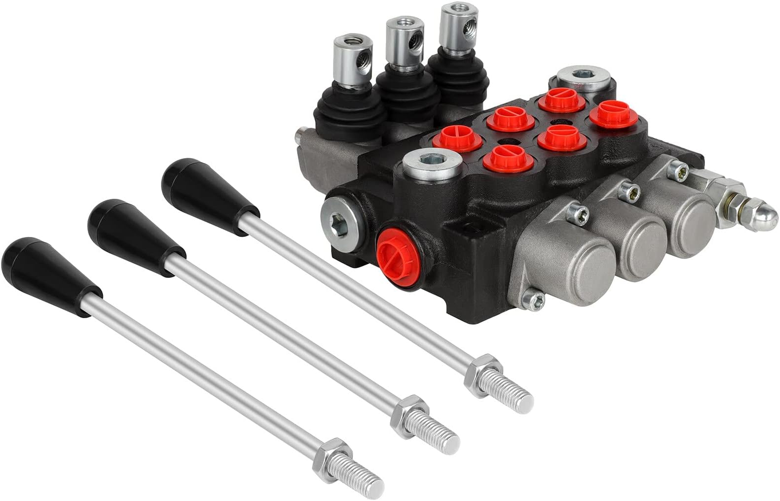 Amazon.com: FAHKNS 3 Spool 11 GPM Hydraulic Flow Control Valve 3600 PSI ...