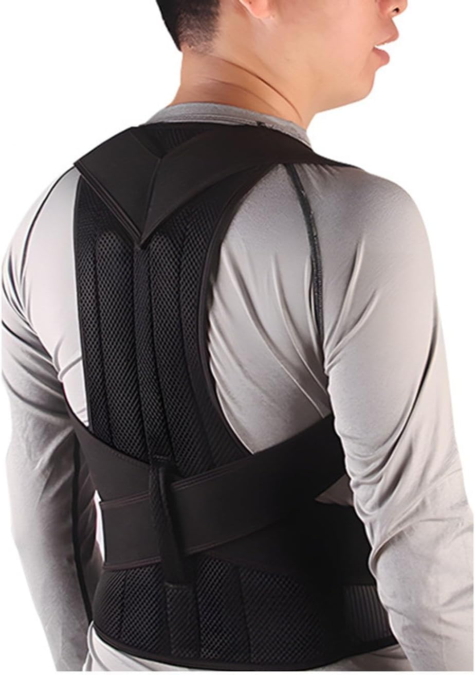 XWSM S-5XL Plus Size Back Brace Posture Corrector For Women Men Student ...