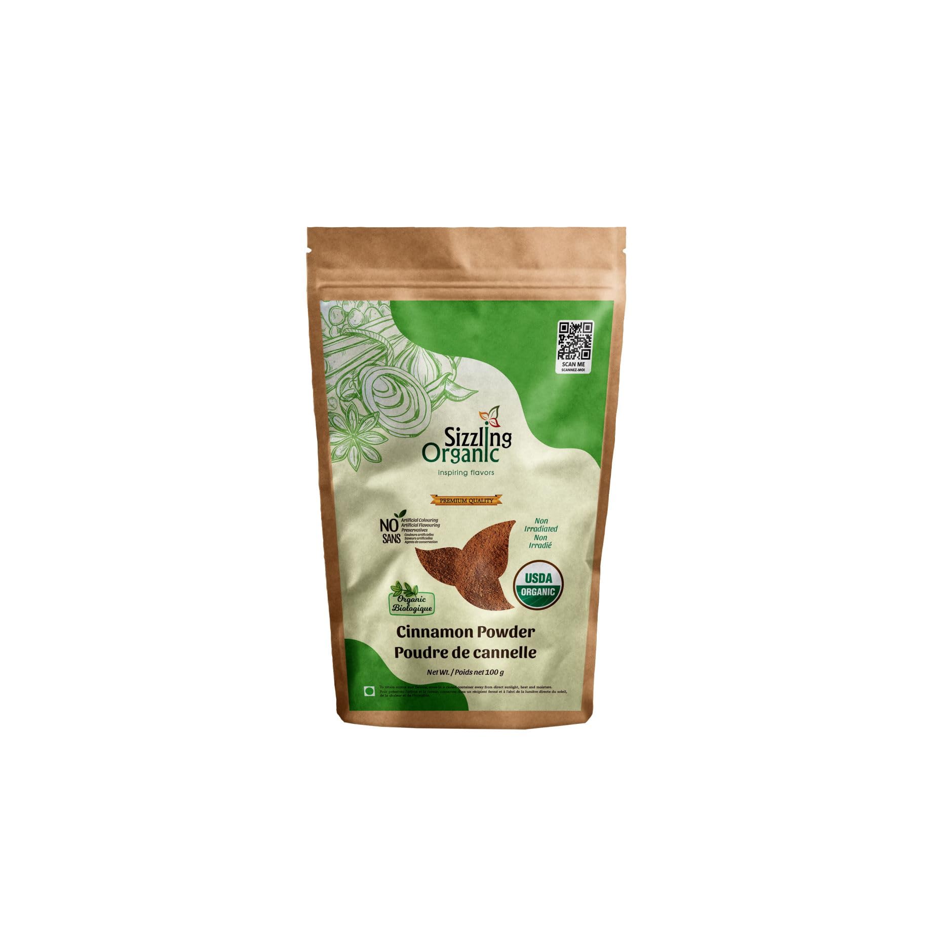 Sizzling Organic Ceylon Cinnamon Powder – Premium True Cinnamon with ...