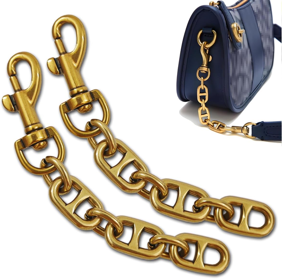 VCKILOFR 2 Pcs Women Bag Extender Chain,Purse Strap Extender Chains for ...